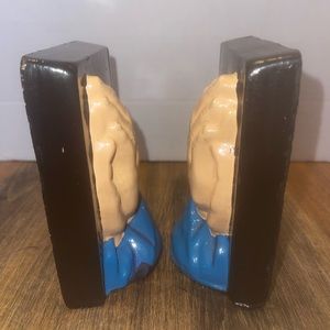 Art | Vintage 195s Chalkware Praying Hands Bookends Jesus Catholic Gift ...
